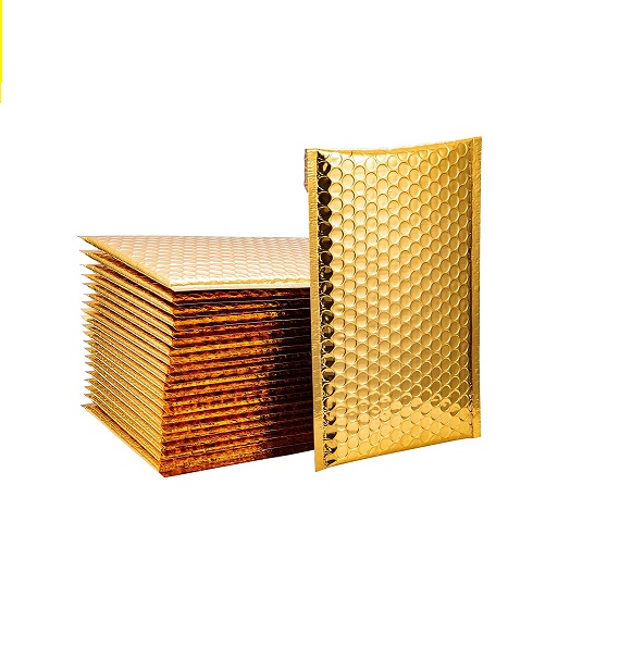 Metallic Gold Bubble Padded Envelope : Plasticsupermart