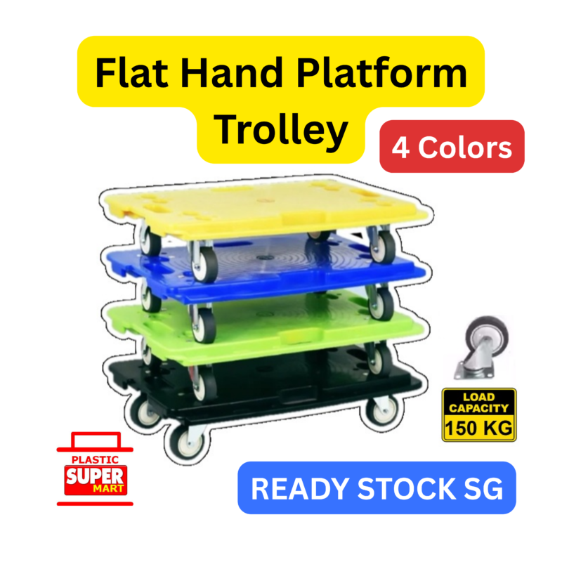 Hand Platform Trolley Heavy Duty Wheel Stackable Extendable Joinable ...